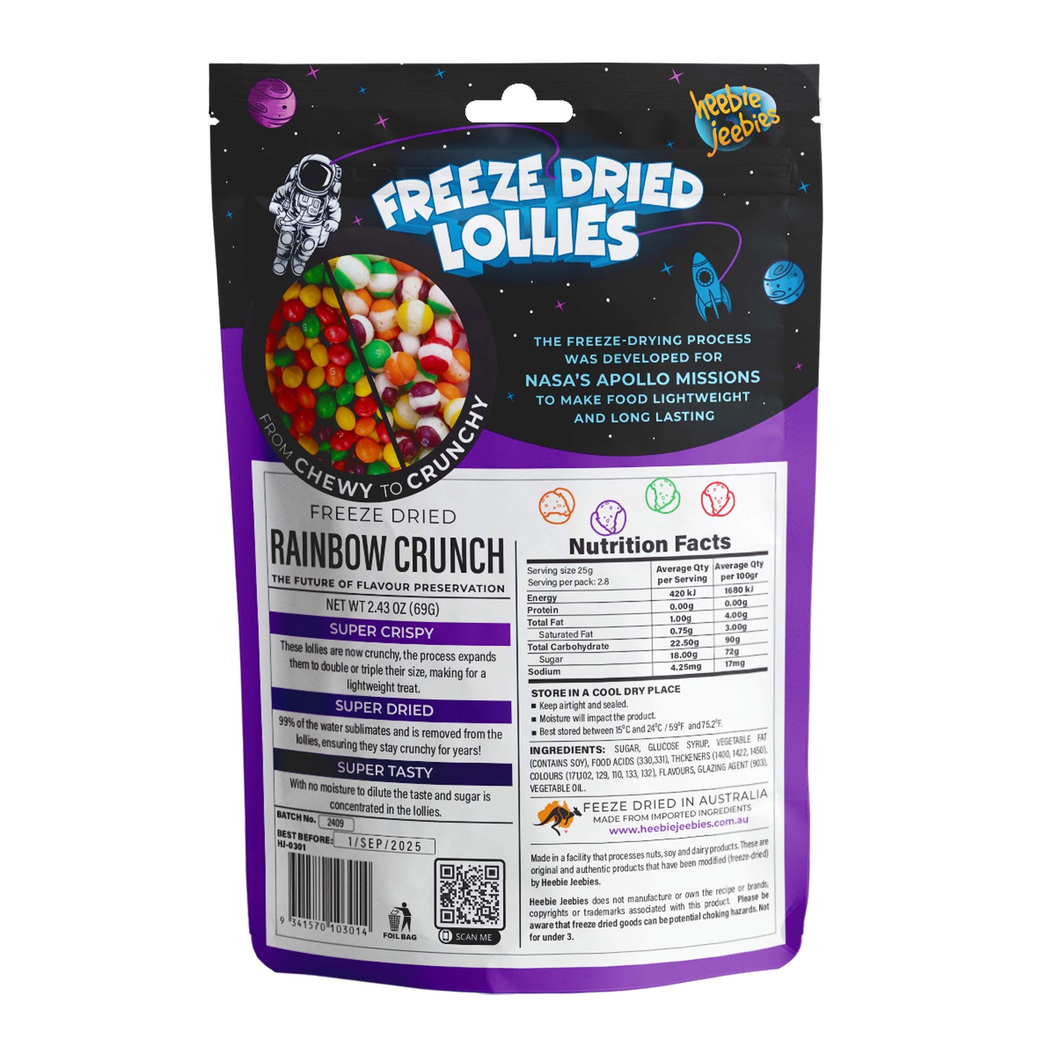 Freeze Dried Candy Rainbow Crunch — Heebie Jeebies Aus