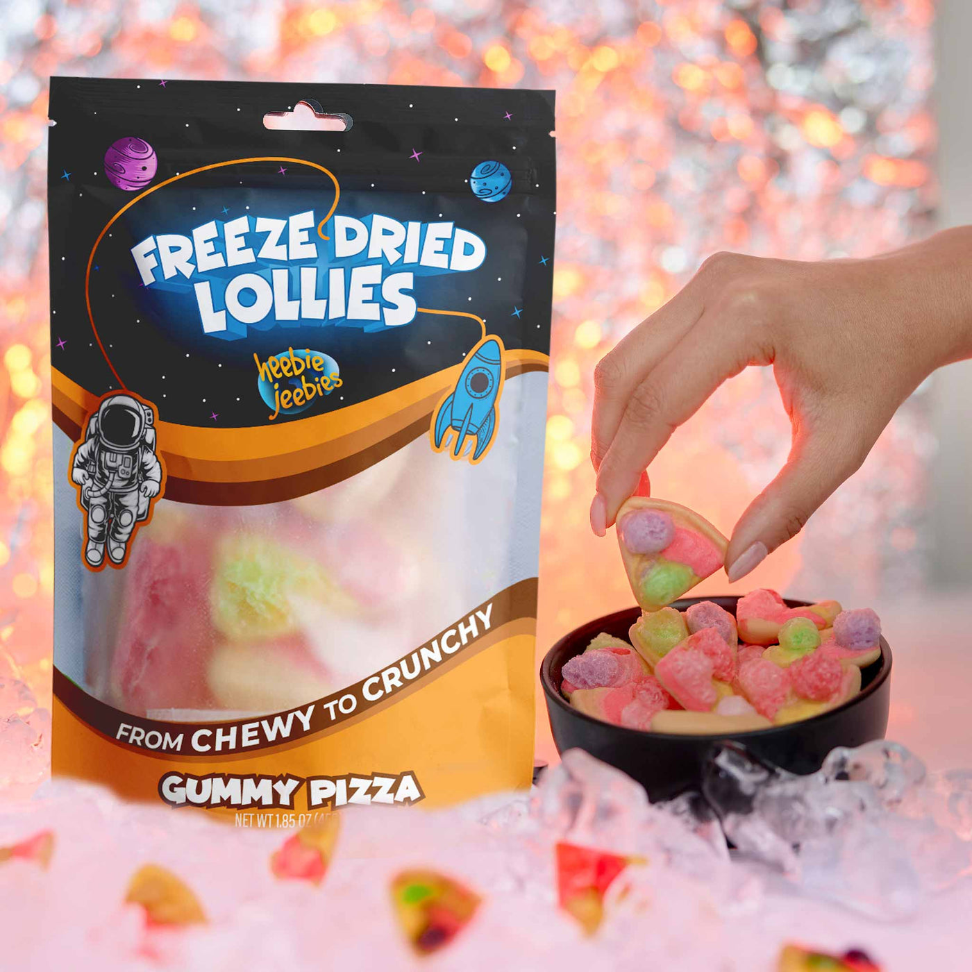 Freeze Dried Candy Gummy Pizza — Heebie Jeebies Aus