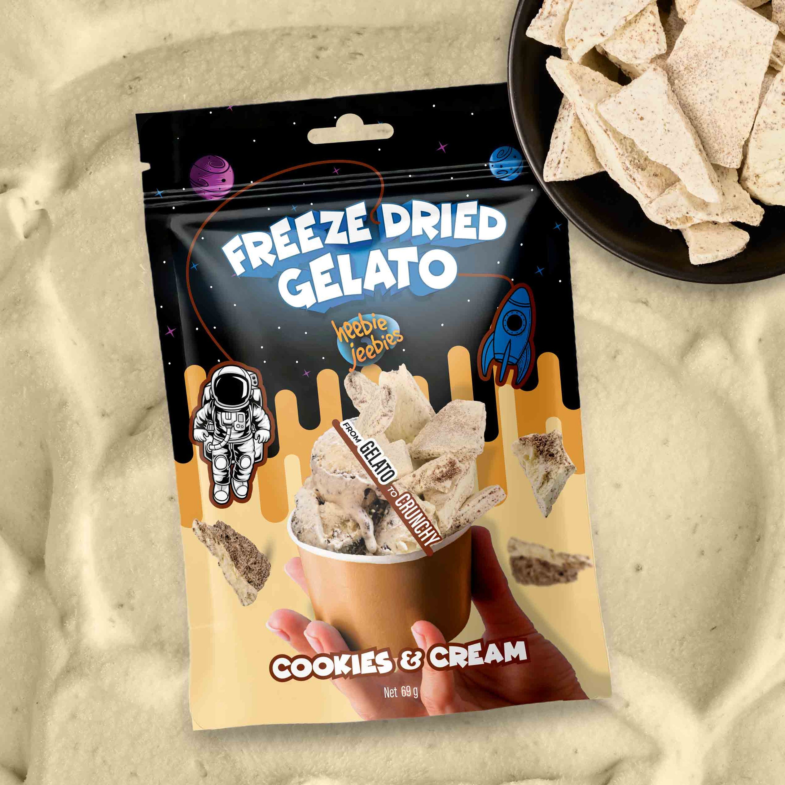 Freeze Dried Cookies & Cream Gelato — Heebie Jeebies Aus