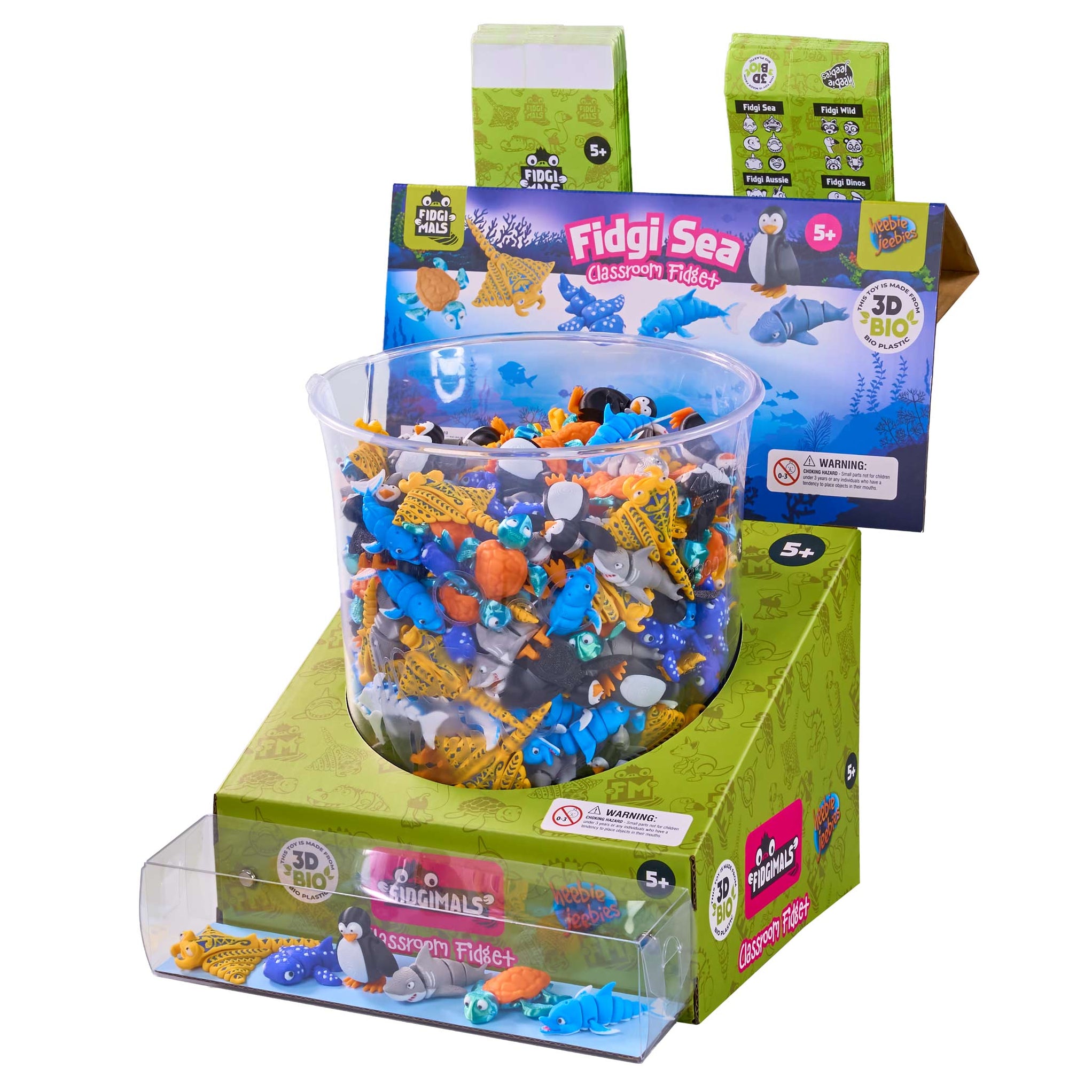 Classroom Fidgi Sealife - Collector Tube — Heebie Jeebies Aus