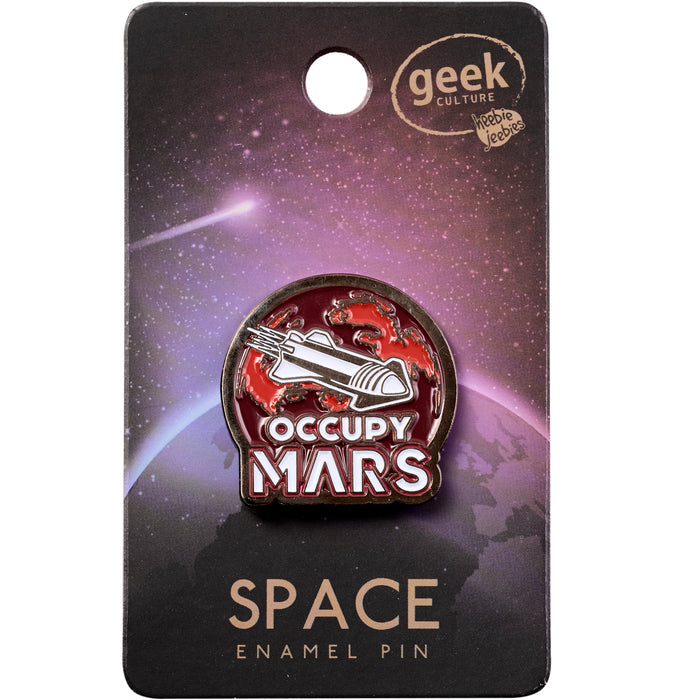 Enamel Pin | Space | Occupy Mars Pin — Heebie Jeebies Aus