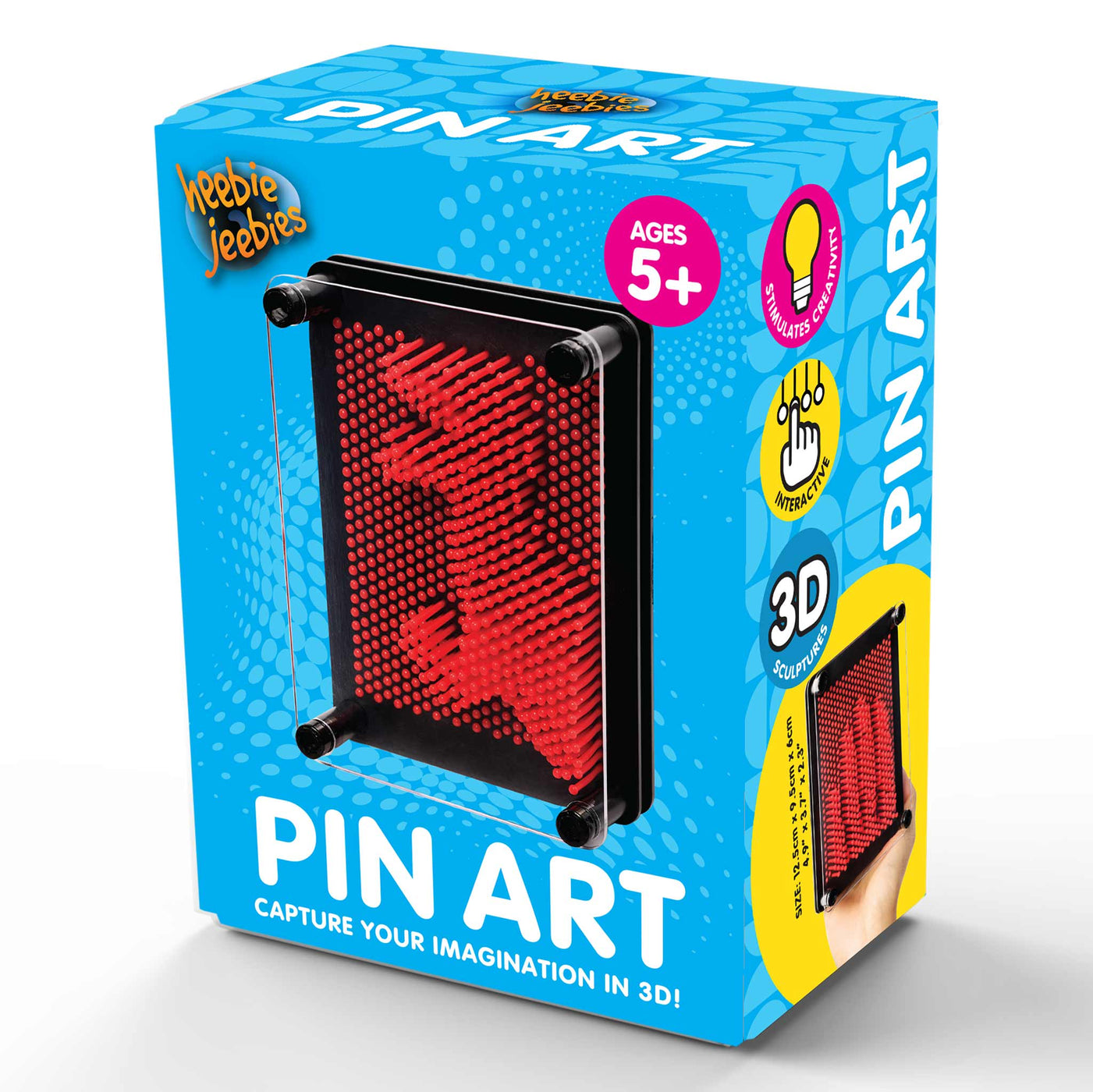 3D Pin Art - Small 12.5 cm x 9.5cm — Heebie Jeebies Aus