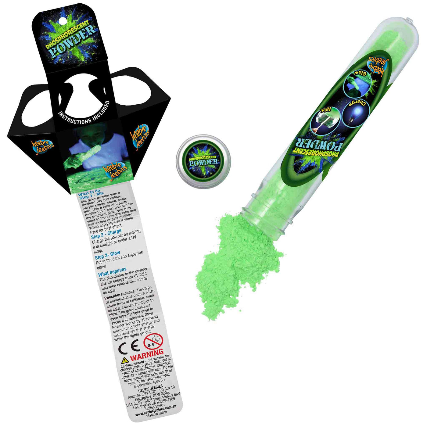 Test Tube | Phosphorescent Powder — Heebie Jeebies Aus